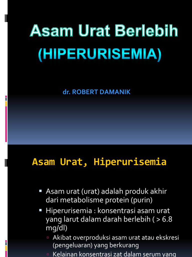 Hiperurisemia Asam Urat | PDF