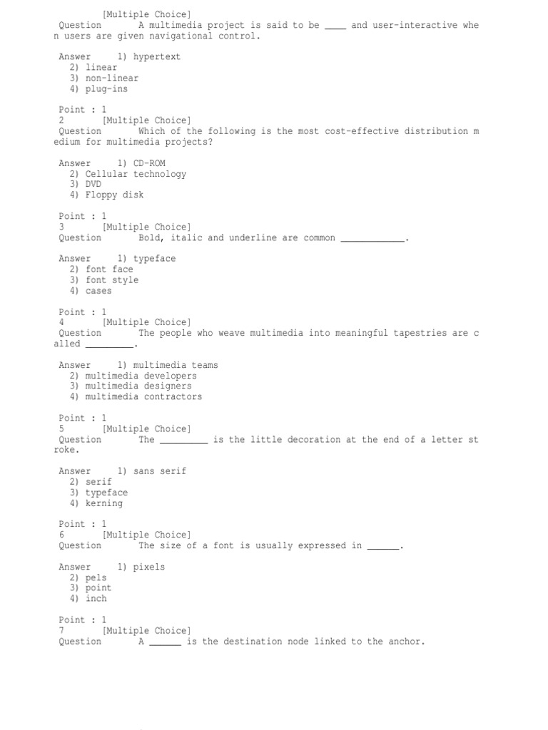 Non-Linear Multimedia Projects Interactive | PDF | Typefaces | Hyperlink