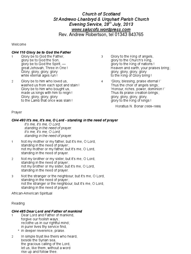 Order of Service280713 | PDF