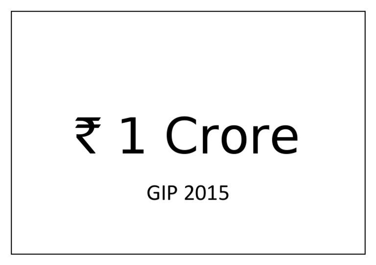 1 Crore | PDF