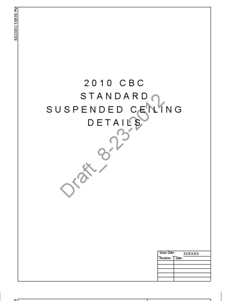 California Building Code For Suspended Ceiling | PDF | Framing ...