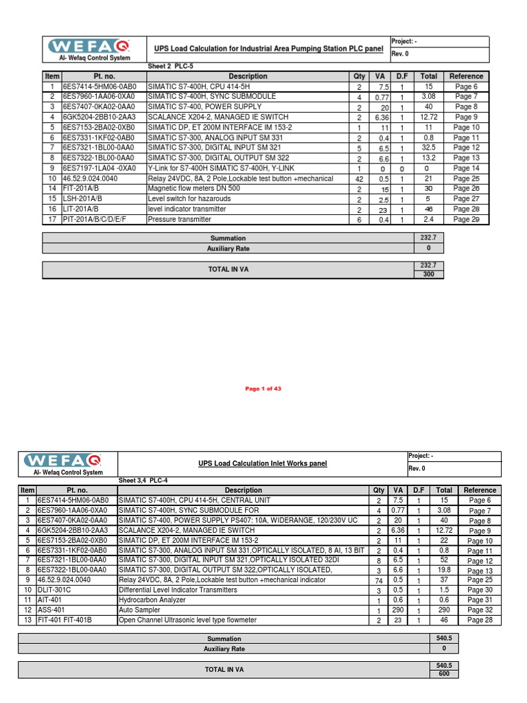 UPS Calculation | PDF | Relay | Switch
