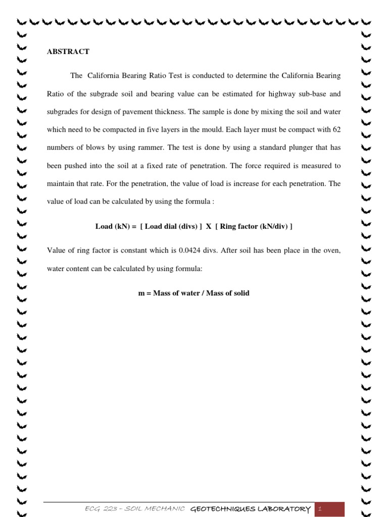 CBR TEST Complete | PDF | Soil | Science