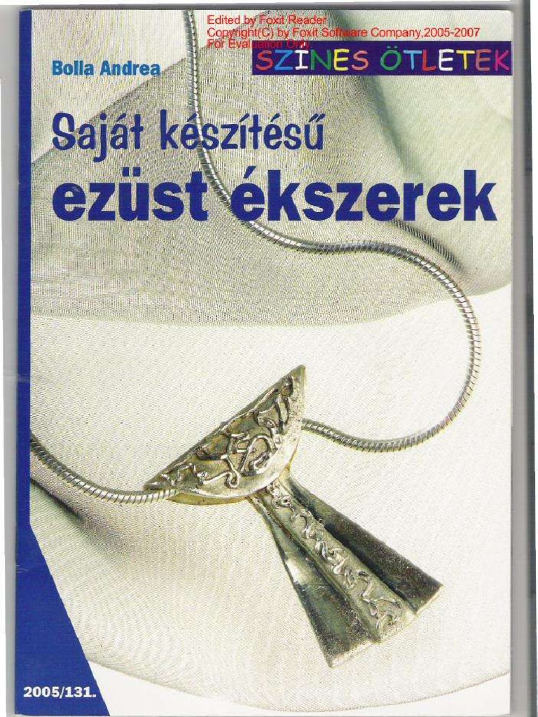 Bolla Andrea - Saját Készítésű Ezüst Ékszerek | PDF