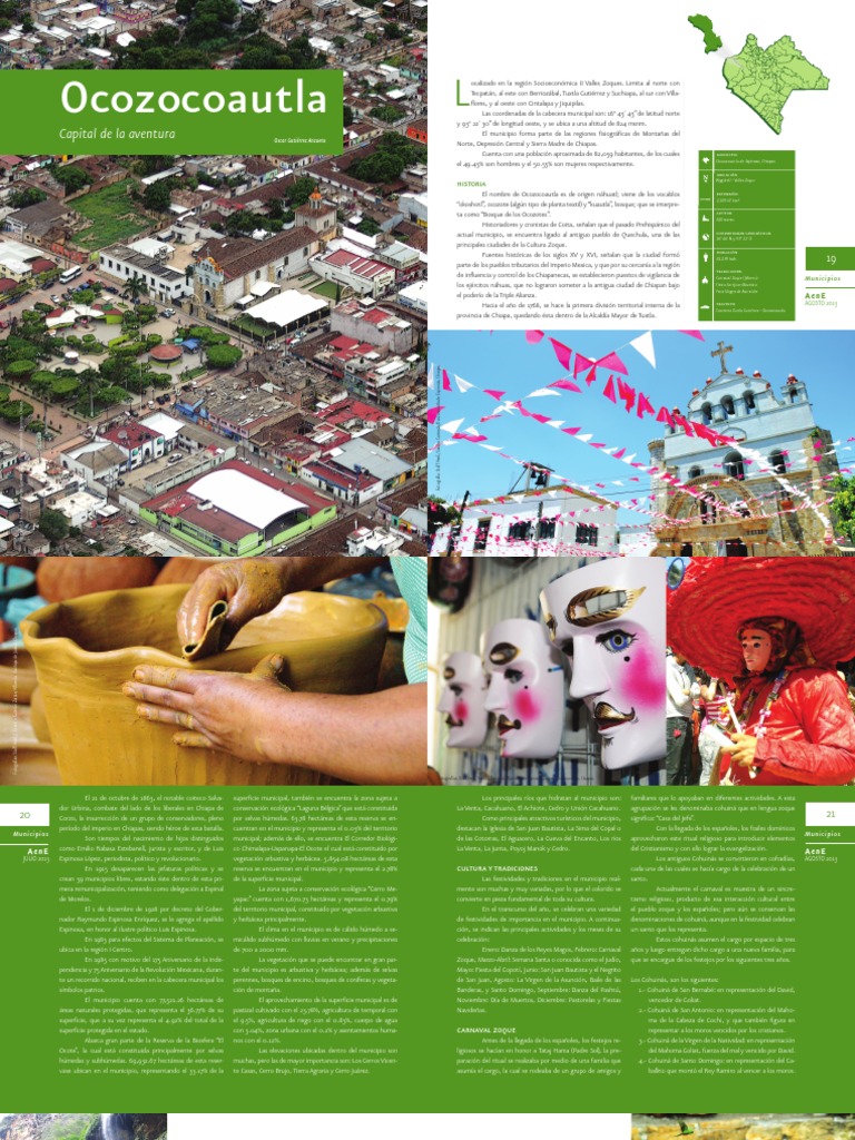 Ocozocoautla de Espinosa - Municipio+GPS | PDF | Chiapas | Carnaval