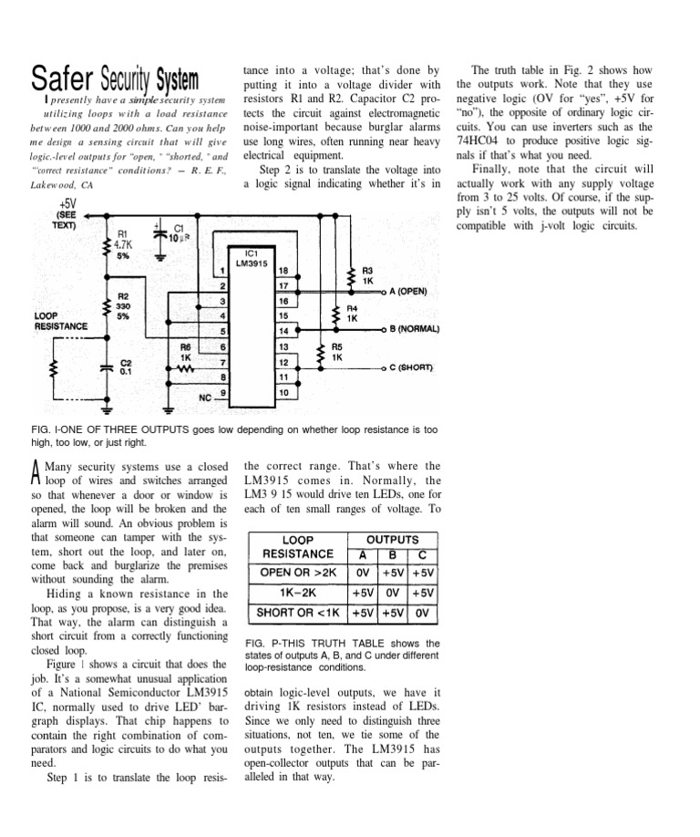 Alarm - Loop Sensor | PDF | Electrical Network | Security Alarm