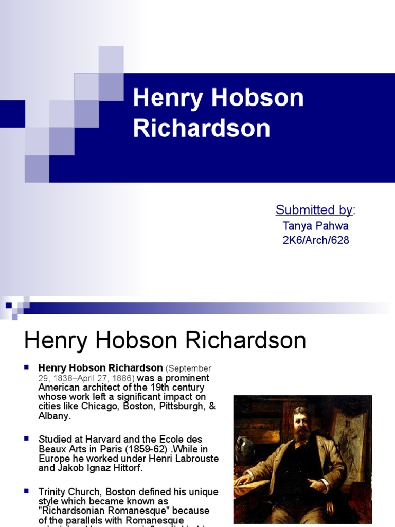 Henry Hobson Richardson | PDF | Style | Architectural Design