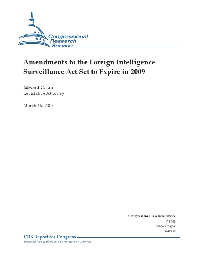 FISA Amendments | PDF | Foreign Intelligence Surveillance Act | Patriot Act
