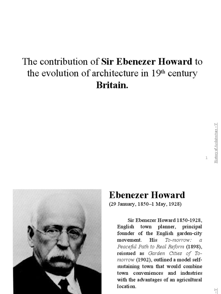 Sir Ebenezer Howard