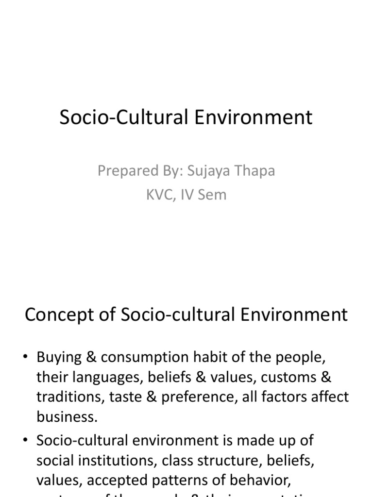 Unit 3 Socio Cultural Environment | Attitude (Psychology) | Value (Ethics)