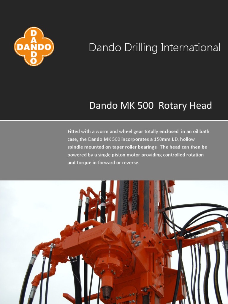 Dando MK 500 Rotary Head Specifications | PDF