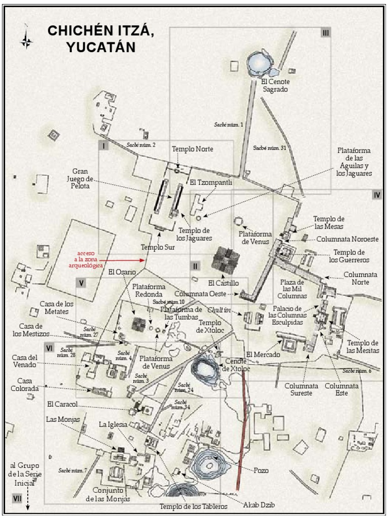Mapa Chichen Itza PDF | PDF | Era precolombina | Pueblos mayas