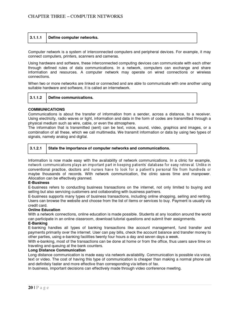 Ict Chapter 3 | PDF | Computer Network | World Wide Web