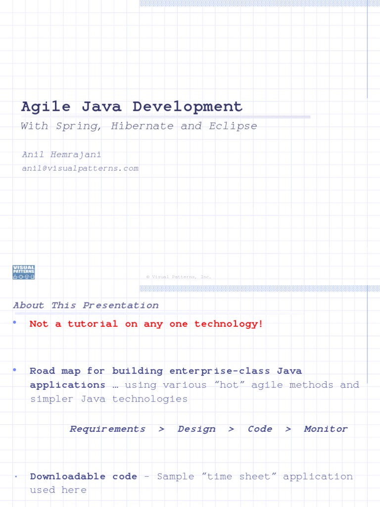 Agile Java Dev With Spring Hibernate Eclipse | PDF | Eclipse (Software) | Net Beans