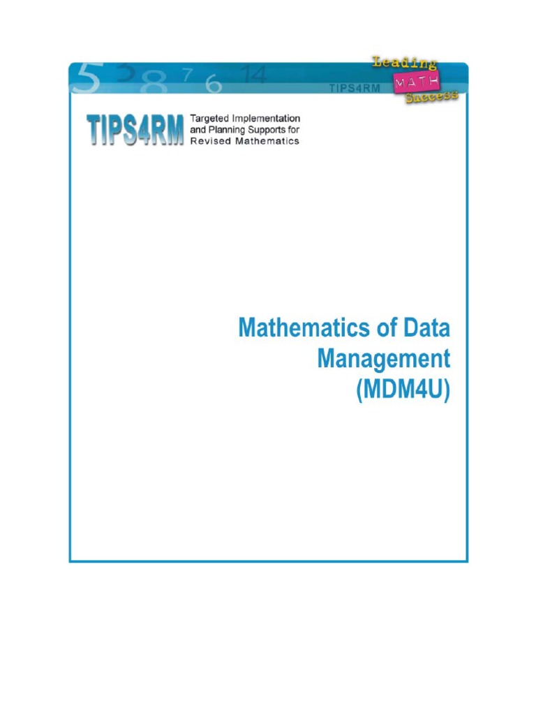 MDM4U Overview | PDF | Probability Distribution | Statistics