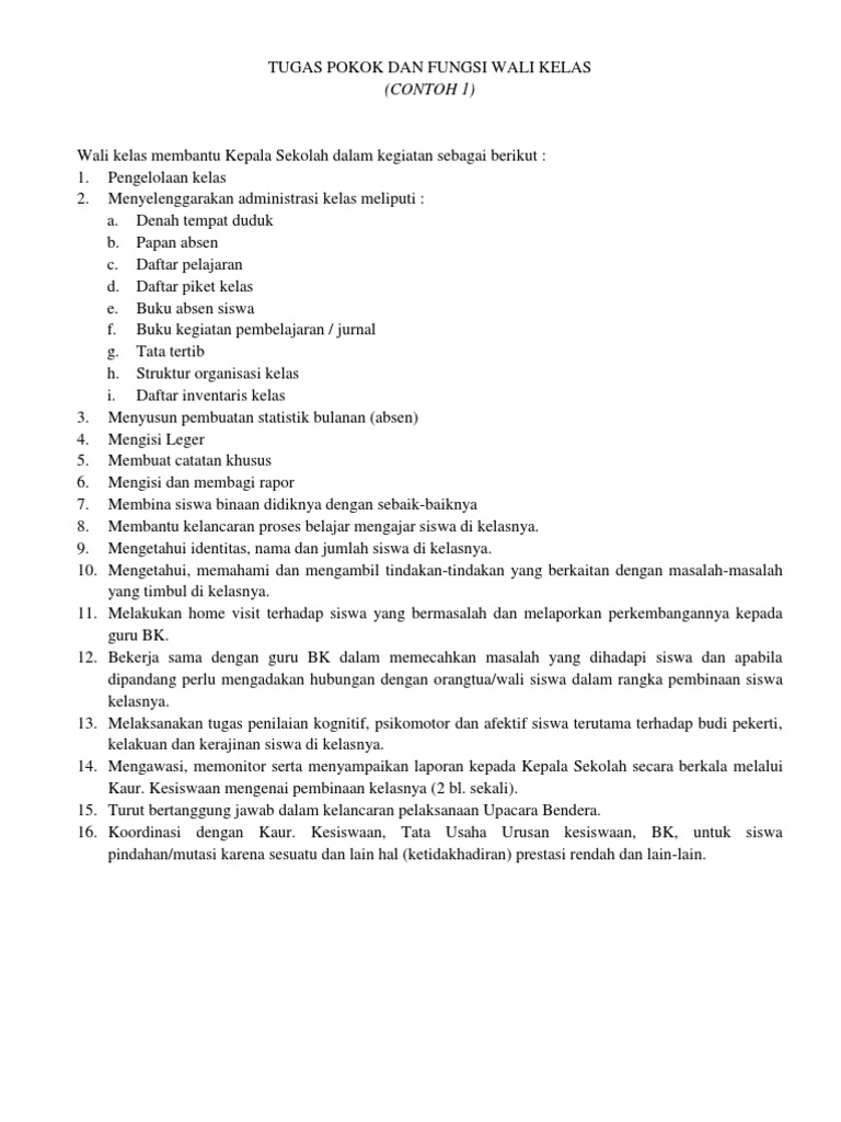 Contoh Tupoksi Jabatan | PDF | Kesehatan Holistik