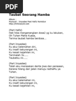 Lirik Nasyid Sumayyah oleh Hijjaz | PDF