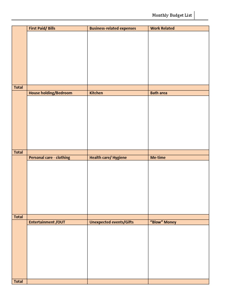 First Paid Bills Business Related Expenses Work Related Monthly 