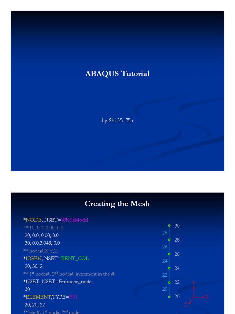 Abaqus Tutorial | PDF | Teaching Methods & Materials
