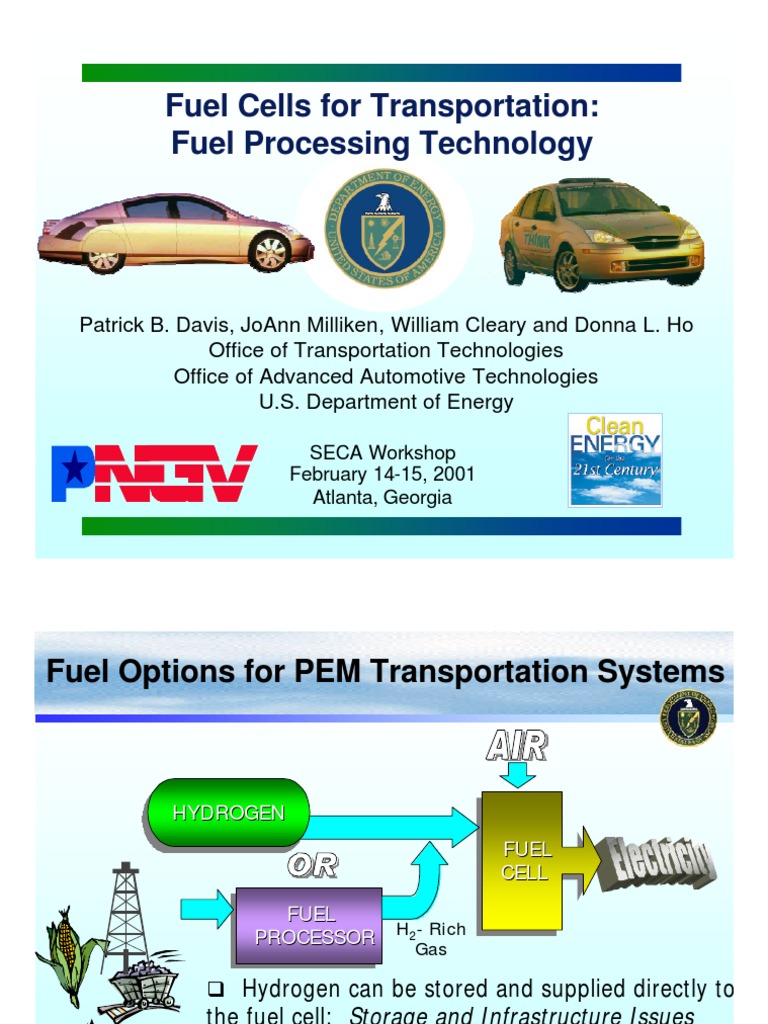 Fuel Cells For Transportation: Fuel Processing Technology | PDF ...