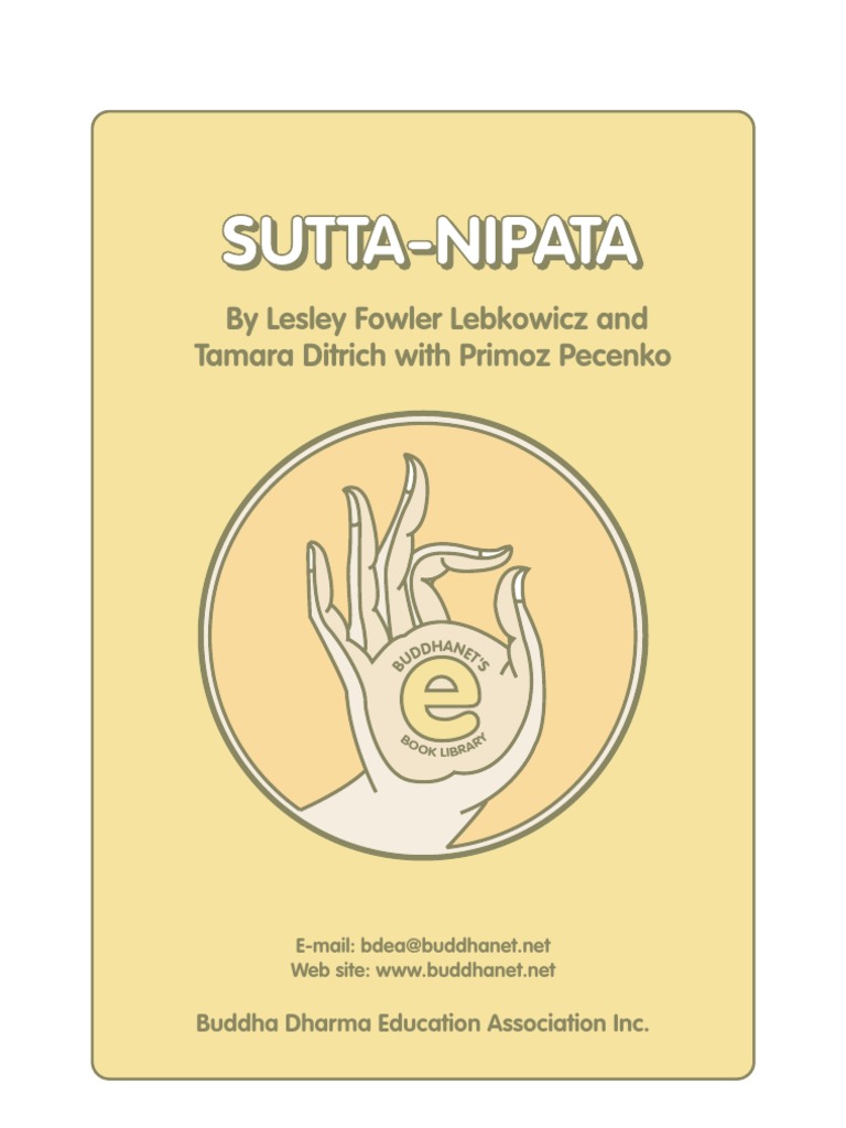 Sutta Nipata | PDF | Pali | Buddhist Texts