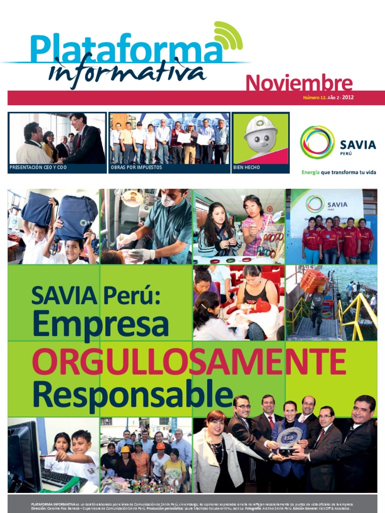 Reconocimiento a SAVIA Perú 2012 | PDF | Perú | Alcalde