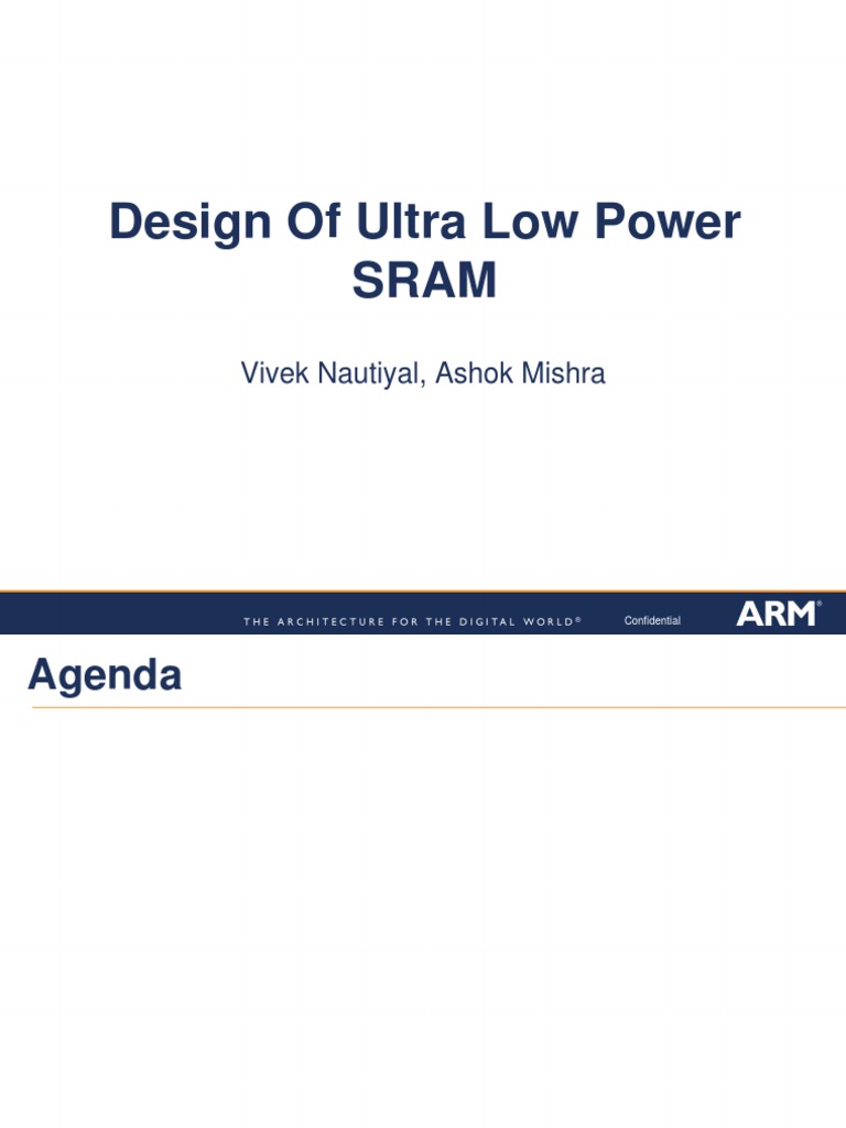 Design of Ultra Low Power SRAM | PDF | Field Effect Transistor ...