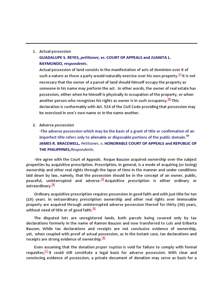Possession Definition | PDF | Mortgage Law | Private Law