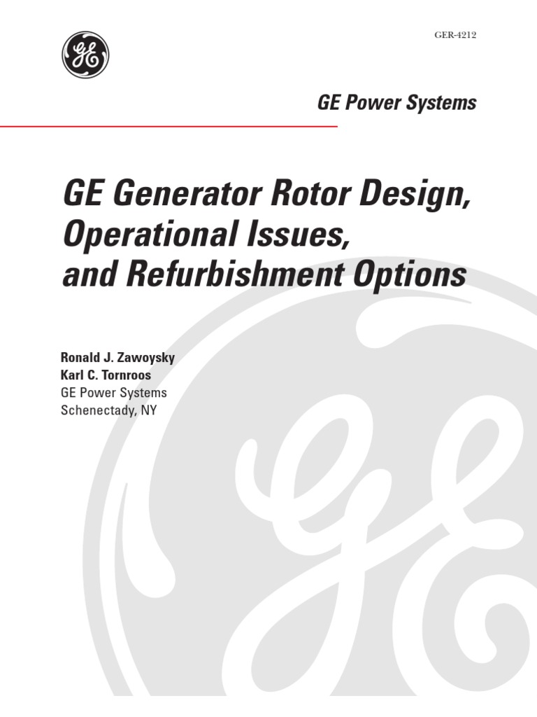 Generator Rotor Design and Repair Guide | PDF | Technology & Engineering