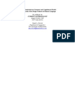 The Pirahã Language | PDF | Linguistics | Tone (Linguistics)