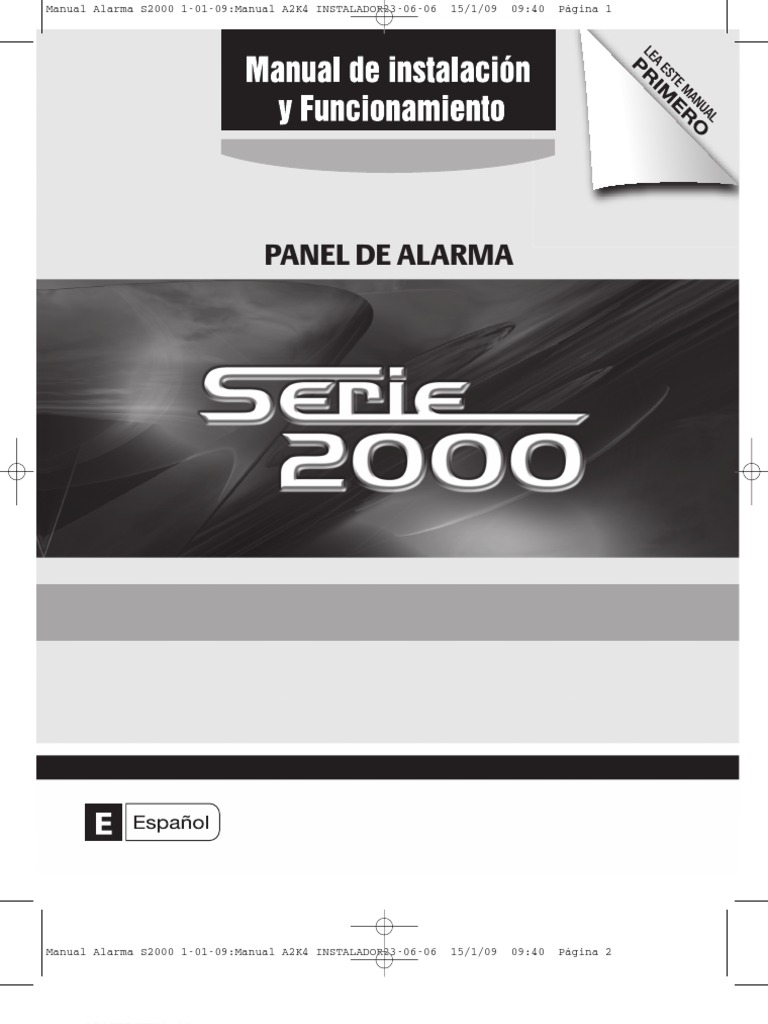 Manual Instalador Alarma A2K4 | PDF | Batería (electricidad ...