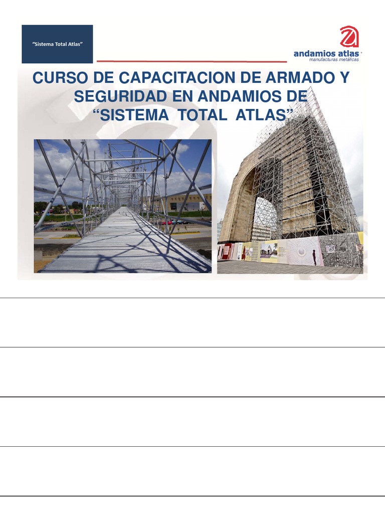 Andamios Atlas | PDF | Andamio | Tornillo