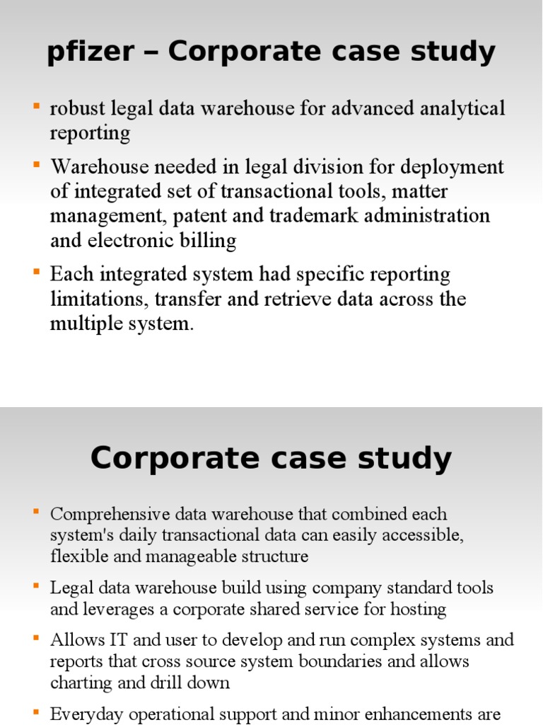 Pfizer Case Study | PDF