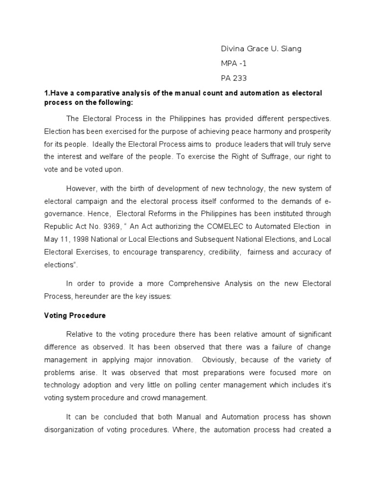 Assignment Practices | PDF | Voting System | Elections