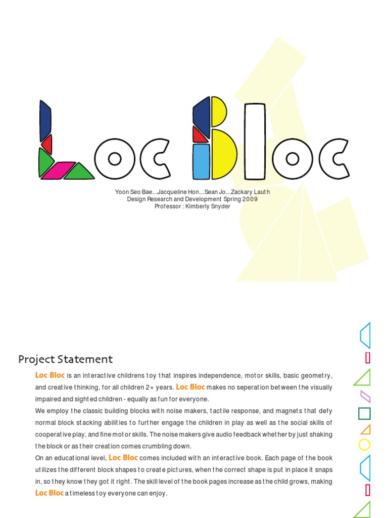 Loc Bloc Toy | PDF | Toys | Cognition