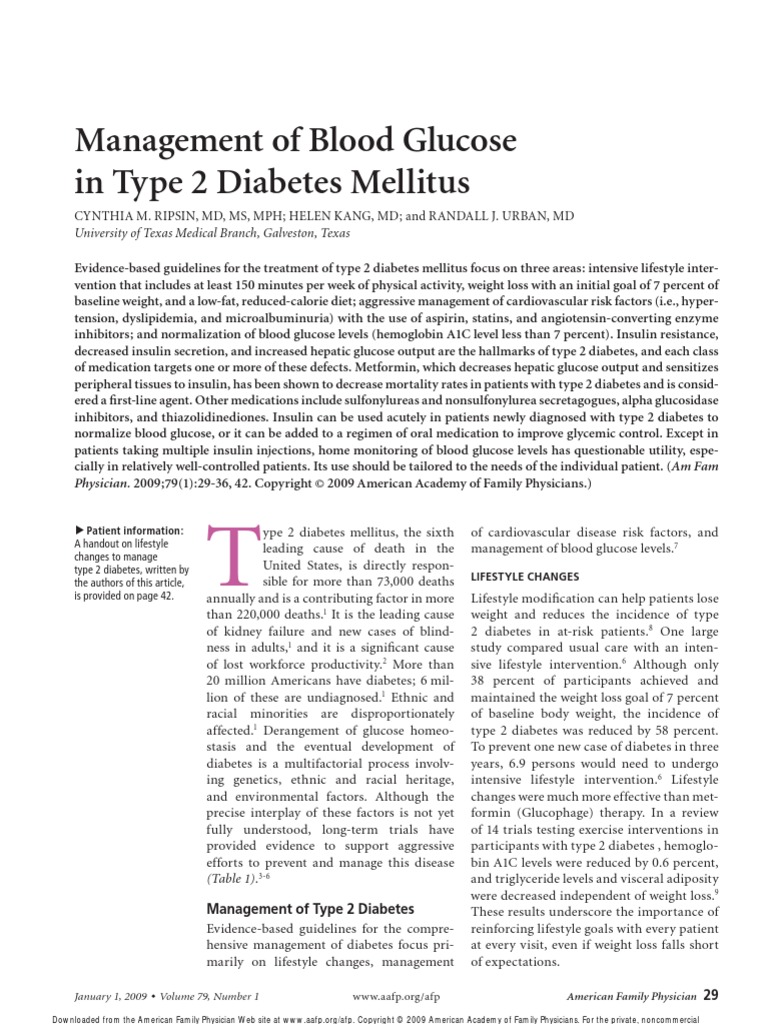 DM AAFP Management | Diabetes Mellitus Type 2 | Glycated Hemoglobin