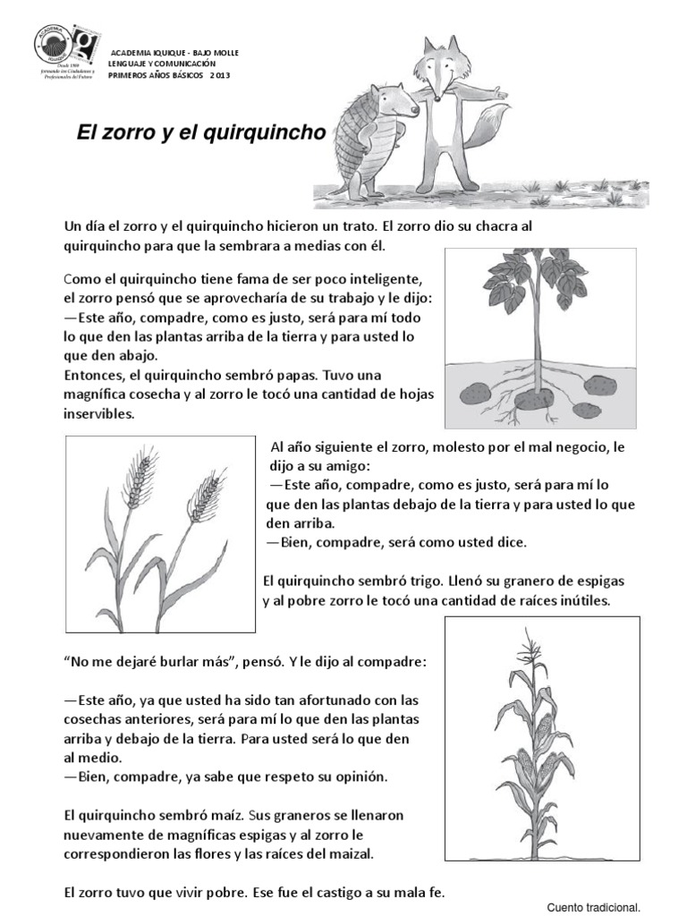 El Zorro y El Quirquincho | PDF | Maíz | Trigo