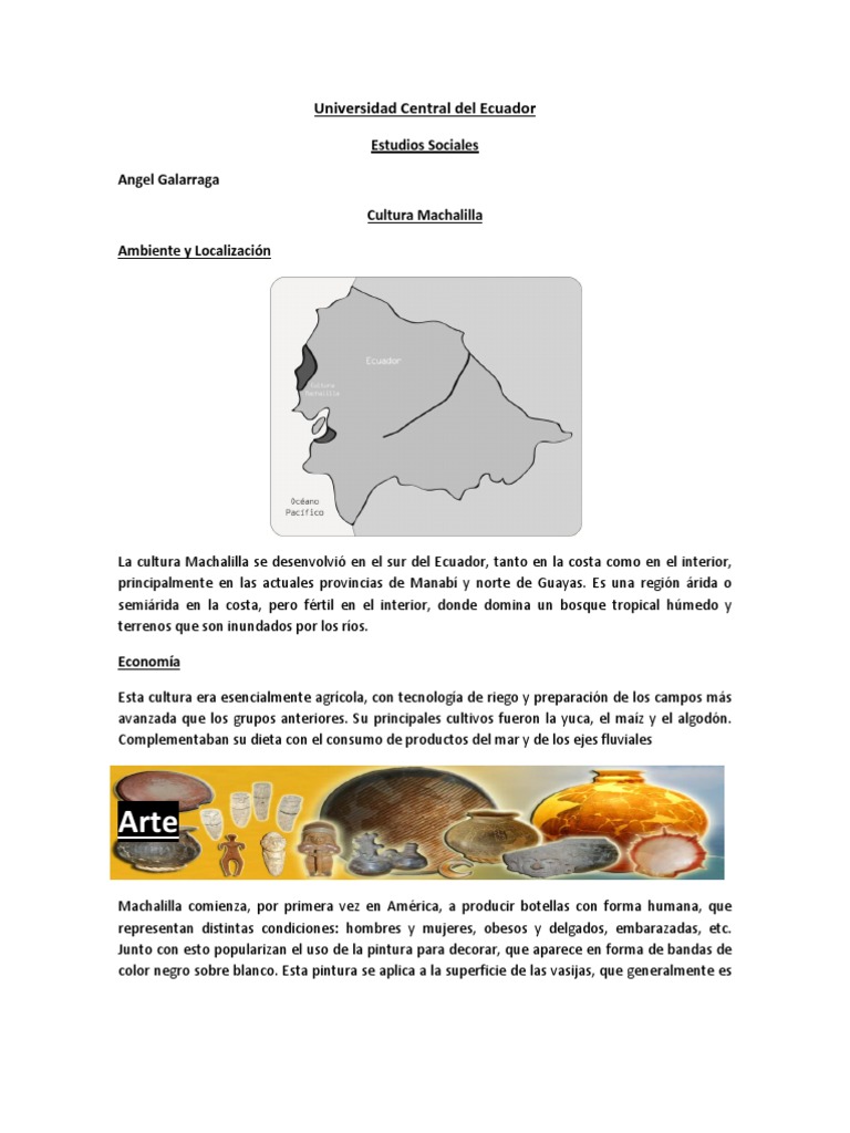 Machalilla y Chorrera | PDF | Cultura (general) | Arqueología