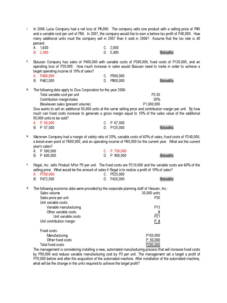 Mas | PDF | Income Statement | Financial Accounting
