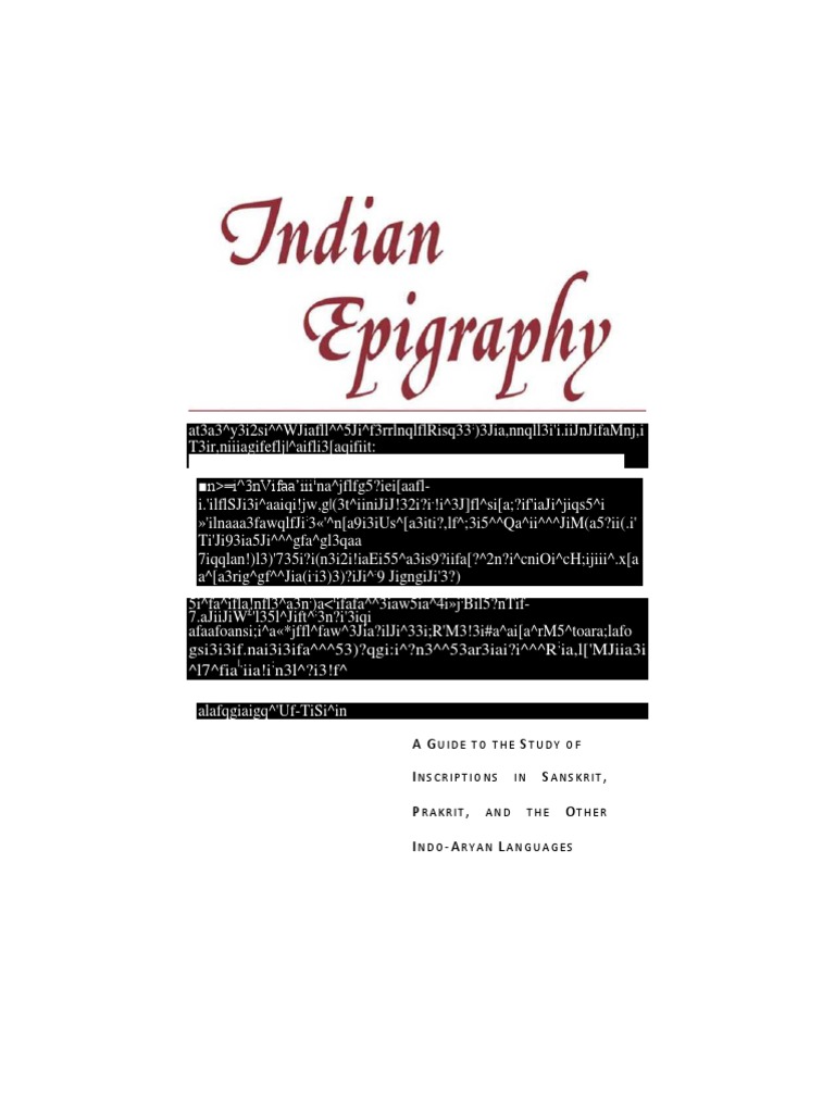 Kharoshti Script, Indian Epigraphy, Salomon | PDF | Epigraphy | Sanskrit