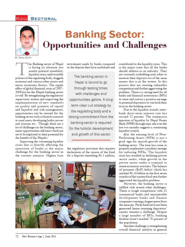 Banking Sector: Opportunities and Challenges in Nepal New Business Age ...