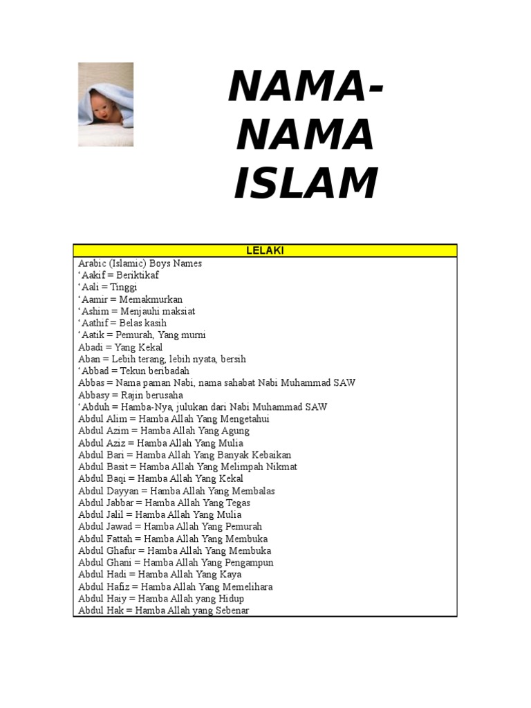 Nama Baby | PDF