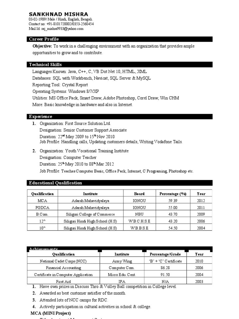 Sankhnad Resume | PDF | Component Object Model | Software