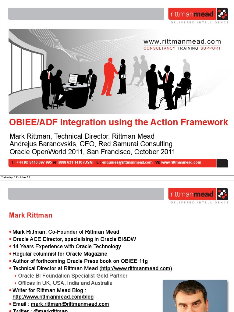 OBIEE Action Framework | PDF | Model–View–Controller | Oracle Database OBIEE Action Framework | PDF | Model–View–Controller | Oracle Database