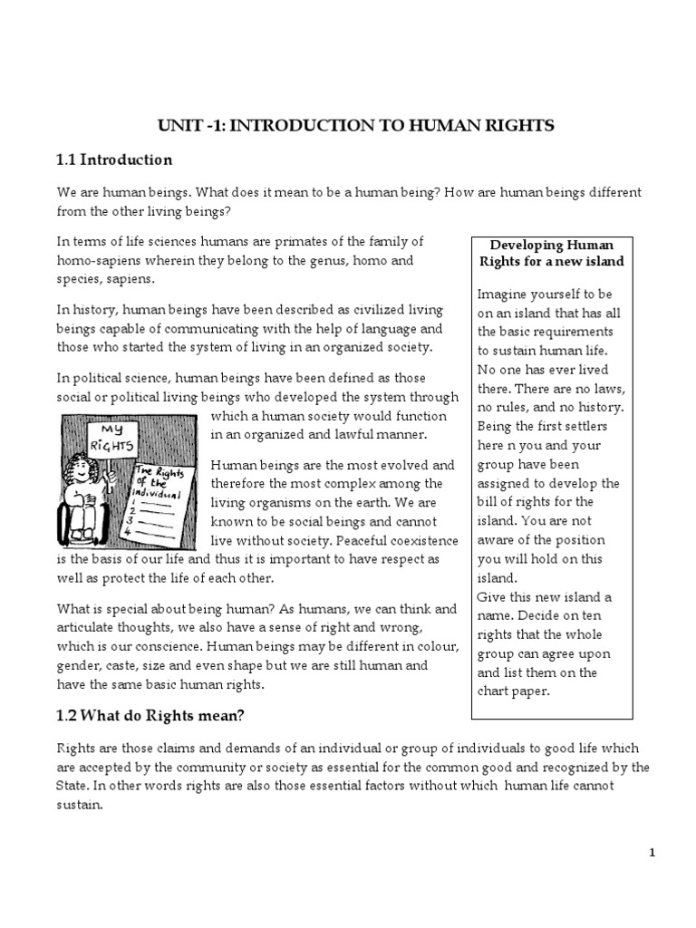 Chapter 1-An Introduction To Human Rights 12-4-13 | PDF | Natural And ...