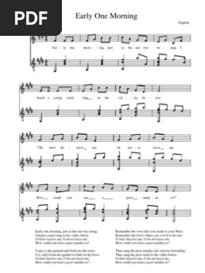 Early One Morning Lyrics 6 In The Morning Original Song Lyrics