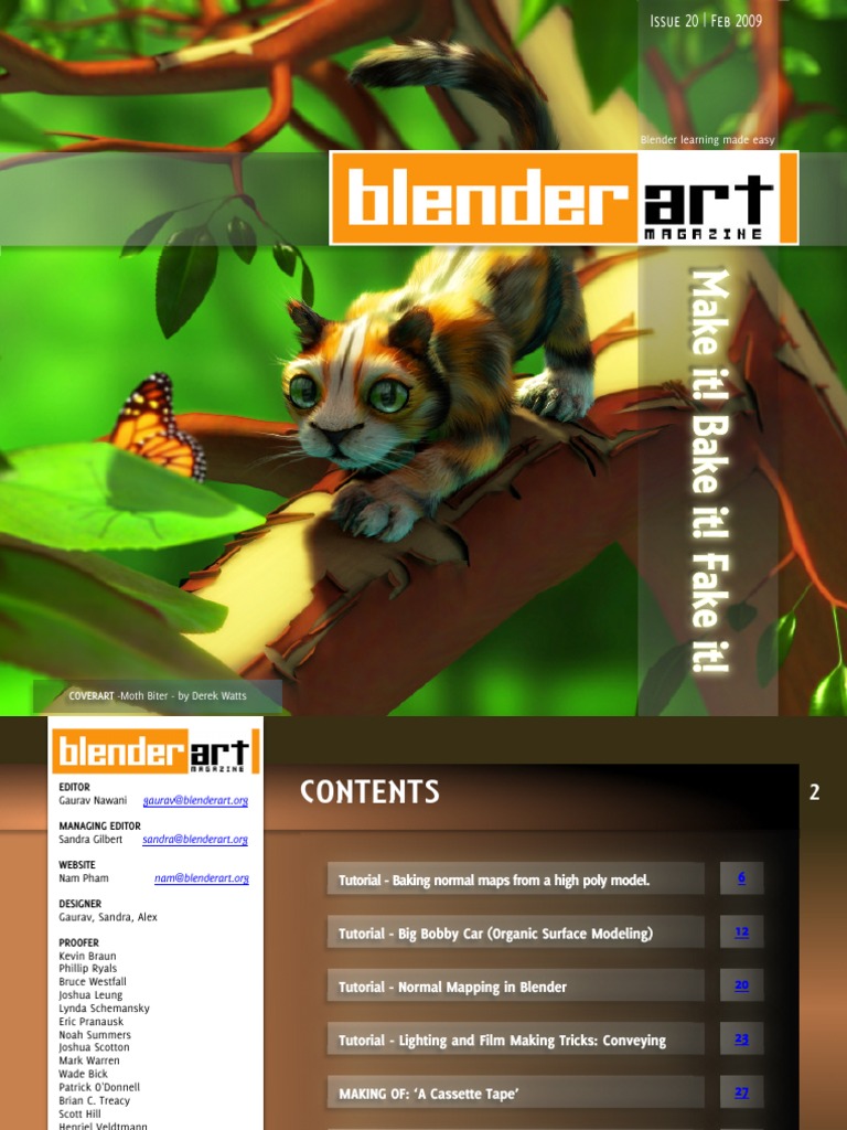 Blender Art Magazine #20 | PDF | Blender (Software) | 3 D Computer Graphics