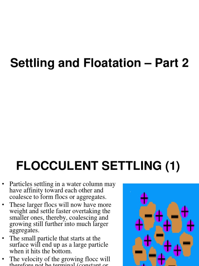Settling and Floatation - Part 2 | PDF | Environmental Engineering | Liquids