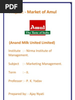 Amul Mission and Vision | PDF | Leadership | Market (Economics)