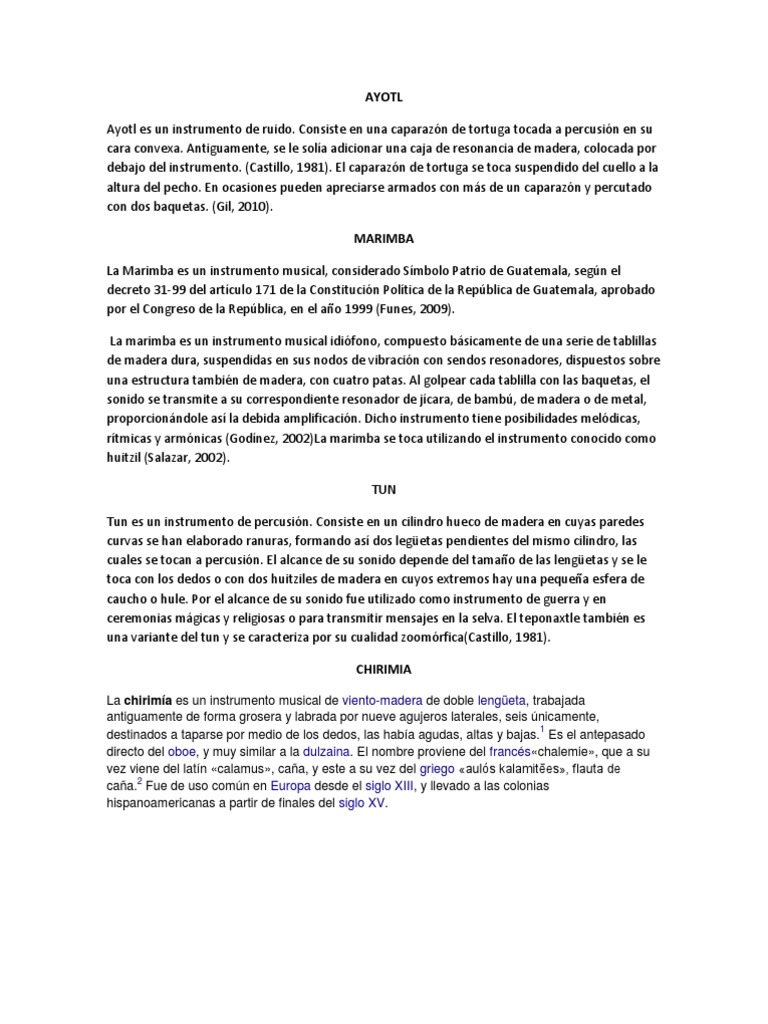 AYOTL | PDF | Aerófonos | Instrumentos de viento de madera